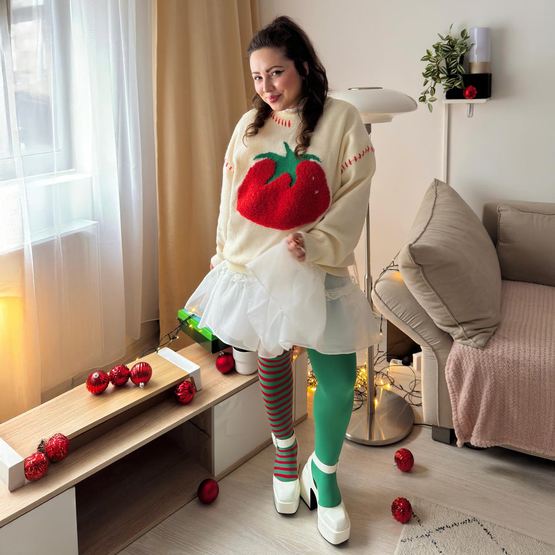 Duo Elf Mismatched Christmas Tights | Snag – Snag Australia