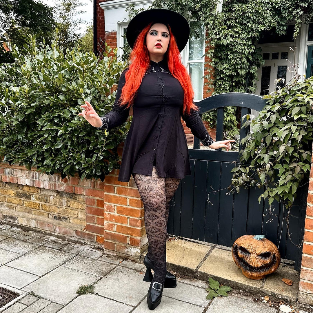 Phantom Veil Tights | Cute Ghost Halloween Tights | Snag – Snag Australia
