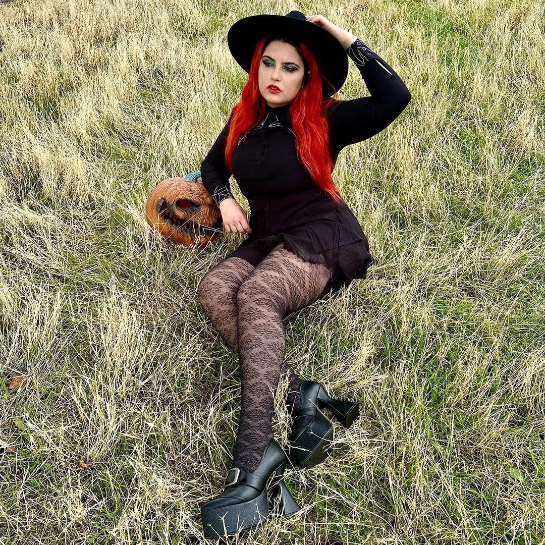 Phantom Veil Tights | Cute Ghost Halloween Tights | Snag – Snag Australia