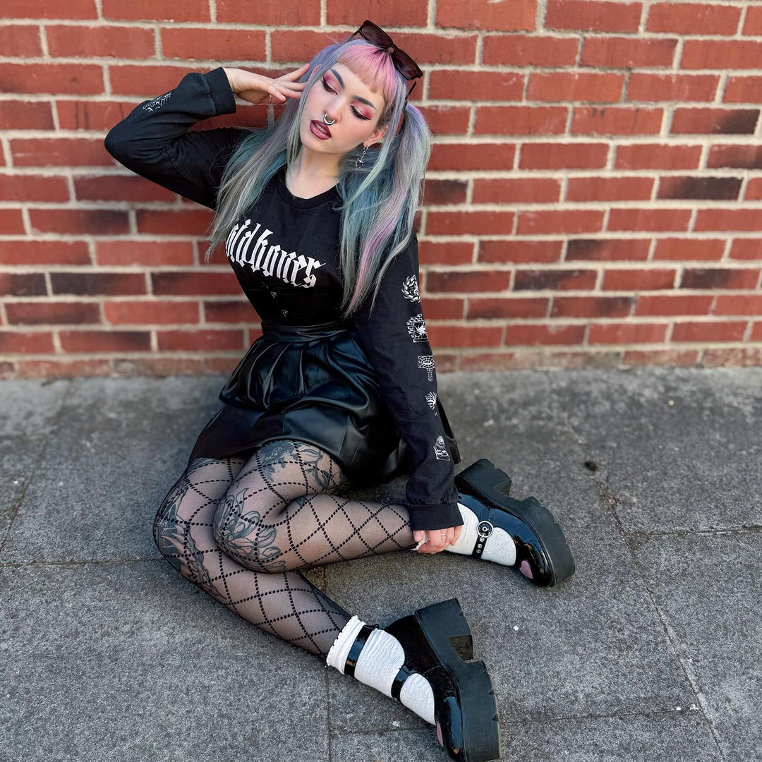 Crystal Code | Diamond Patterned Tights | Snag – Snag Australia