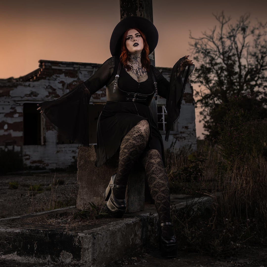 Phantom Veil Tights | Cute Ghost Halloween Tights | Snag – Snag Australia