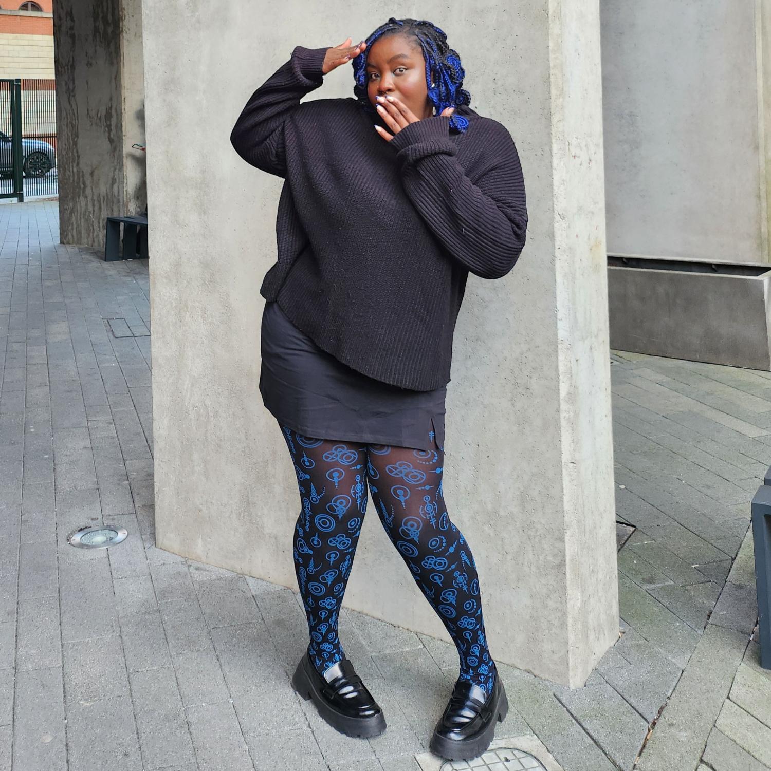 80 Denier Opaque Tights - Crop Circles – Snag Australia