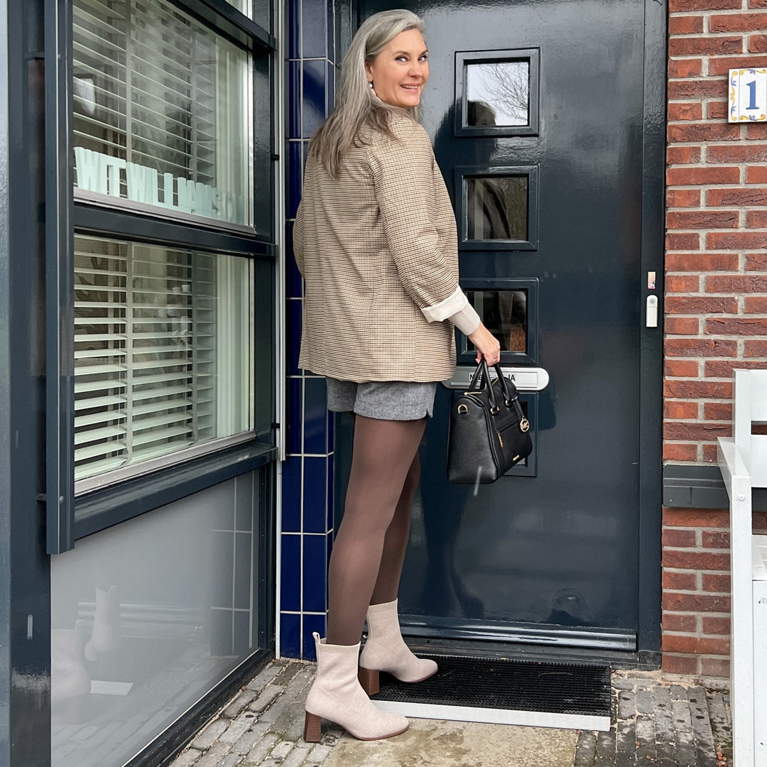 Chocolate Brown Light Compression Tights - Snag – Snag Australia