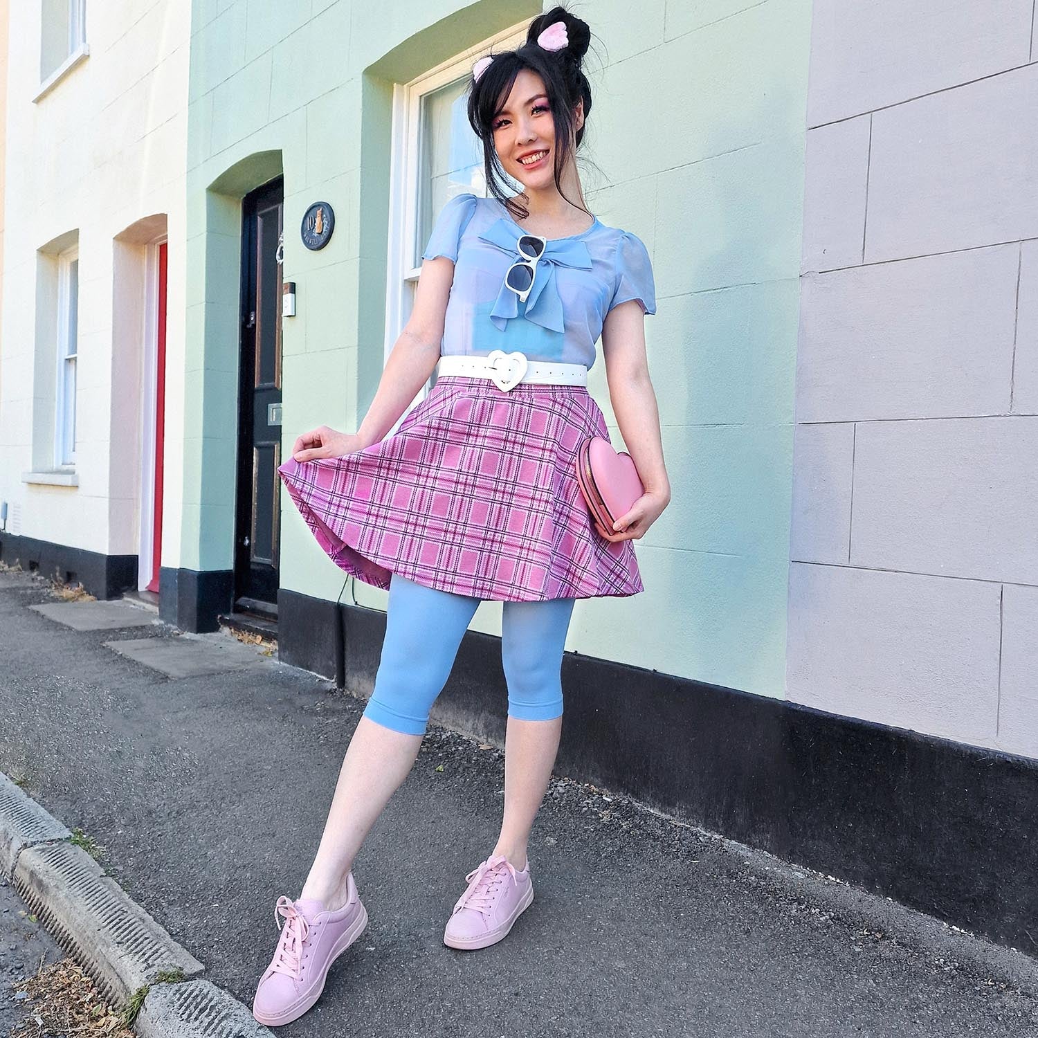 Stay Cool Capri Tights - Ice Blast - Tights & Clothes In Sizes 4-38 - Snag – Snag Australia