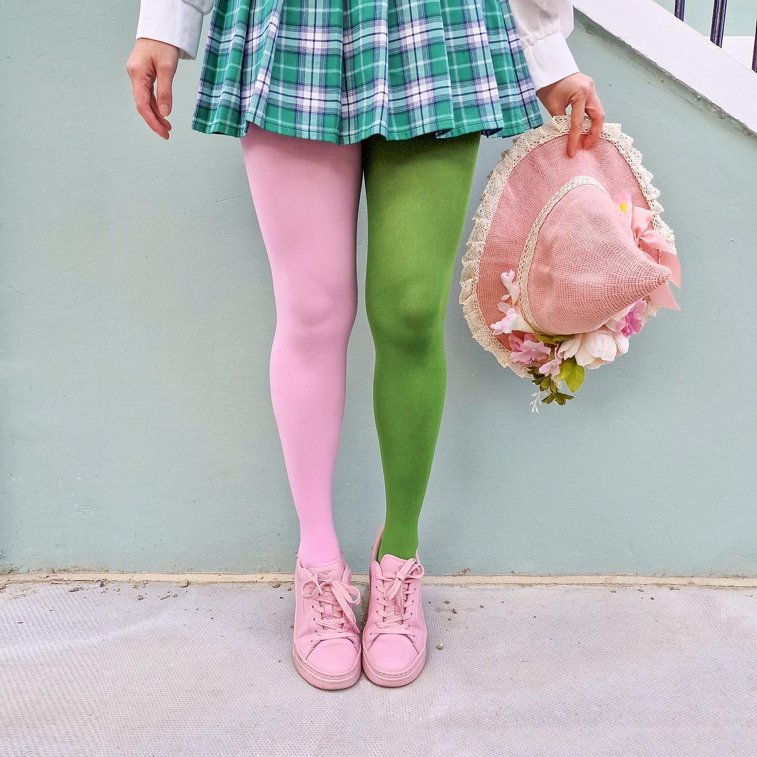 Duo Tights in Peas & Piglet – Snag Australia