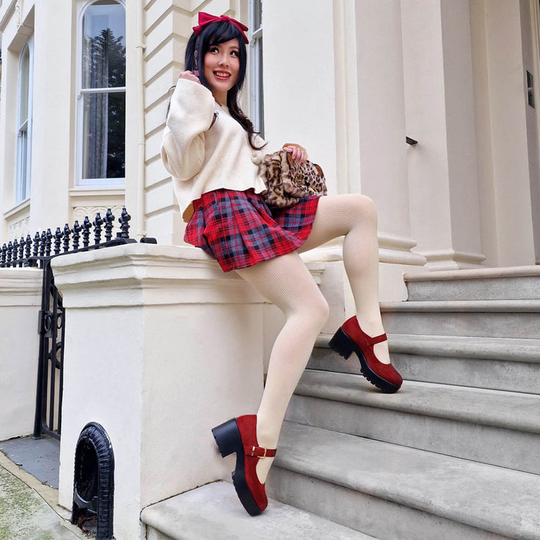 Ionic Ribbed Tights - Oatmeal - Tights & Clothes In Sizes 4-38 - Snag ...