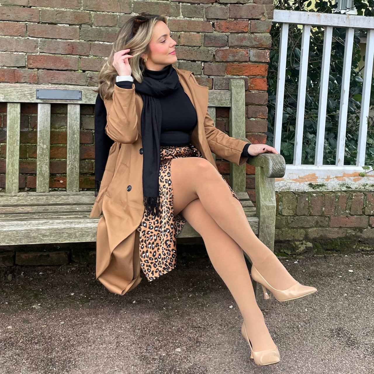 Caramel Latte Light Compression Tights - Snag – Snag Australia