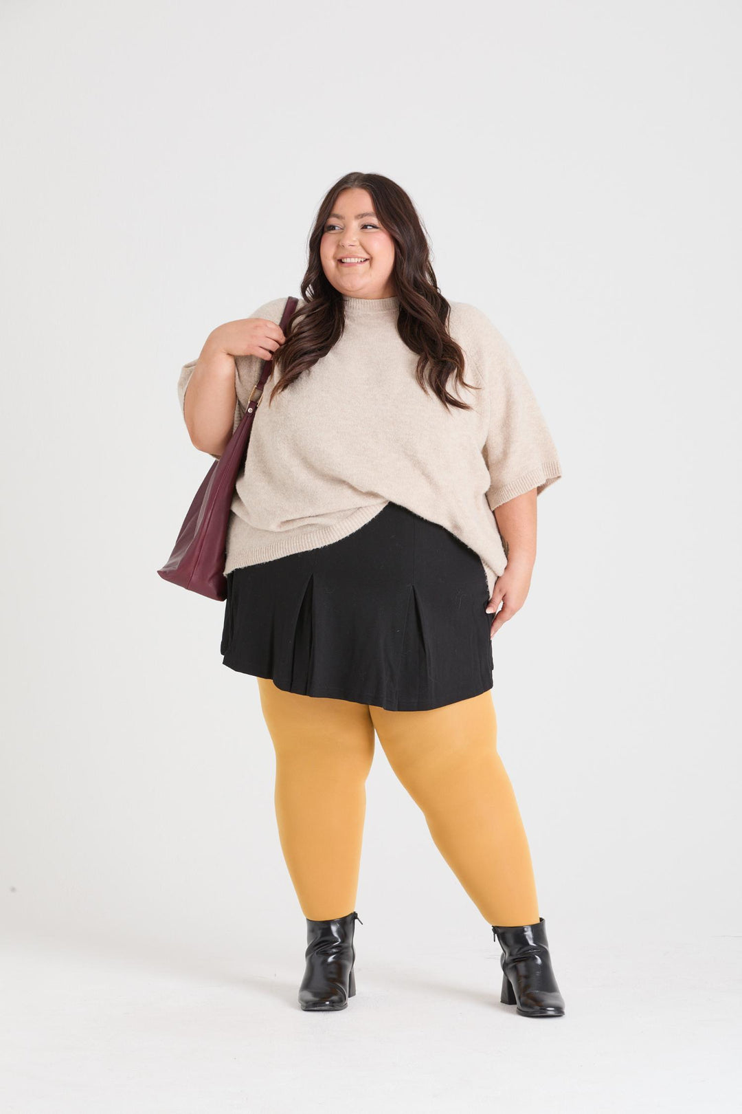 Opaque Mustard Yellow Coloured Tights | Snag – Snag Australia