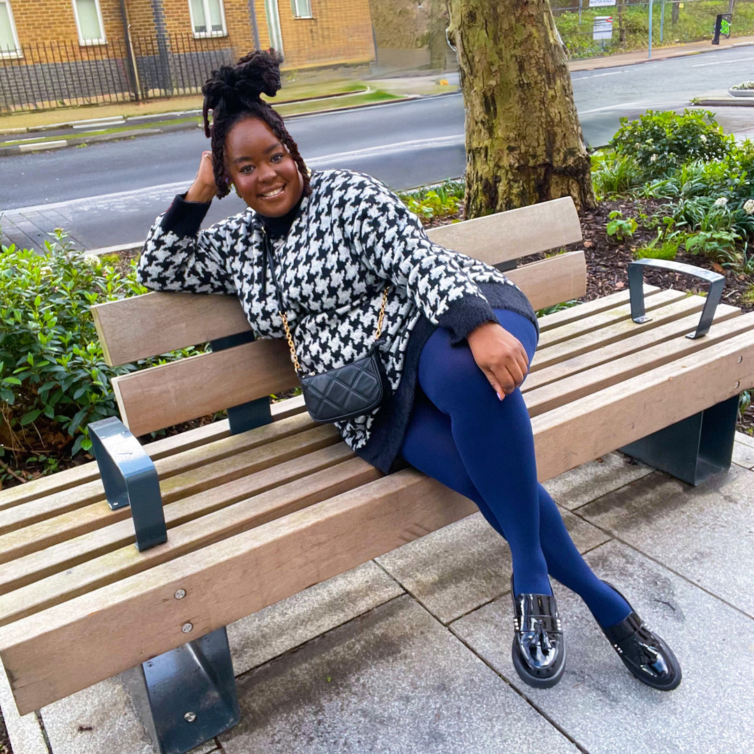 Navy Blue Light Compression Tights - Snag – Snag Australia