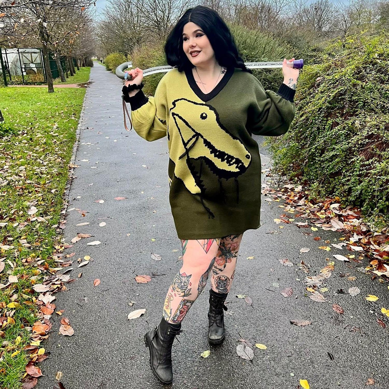 Dinosaur Jumper Dress - Rex - Tights & Clothes In Sizes 4-38 - Snag ...