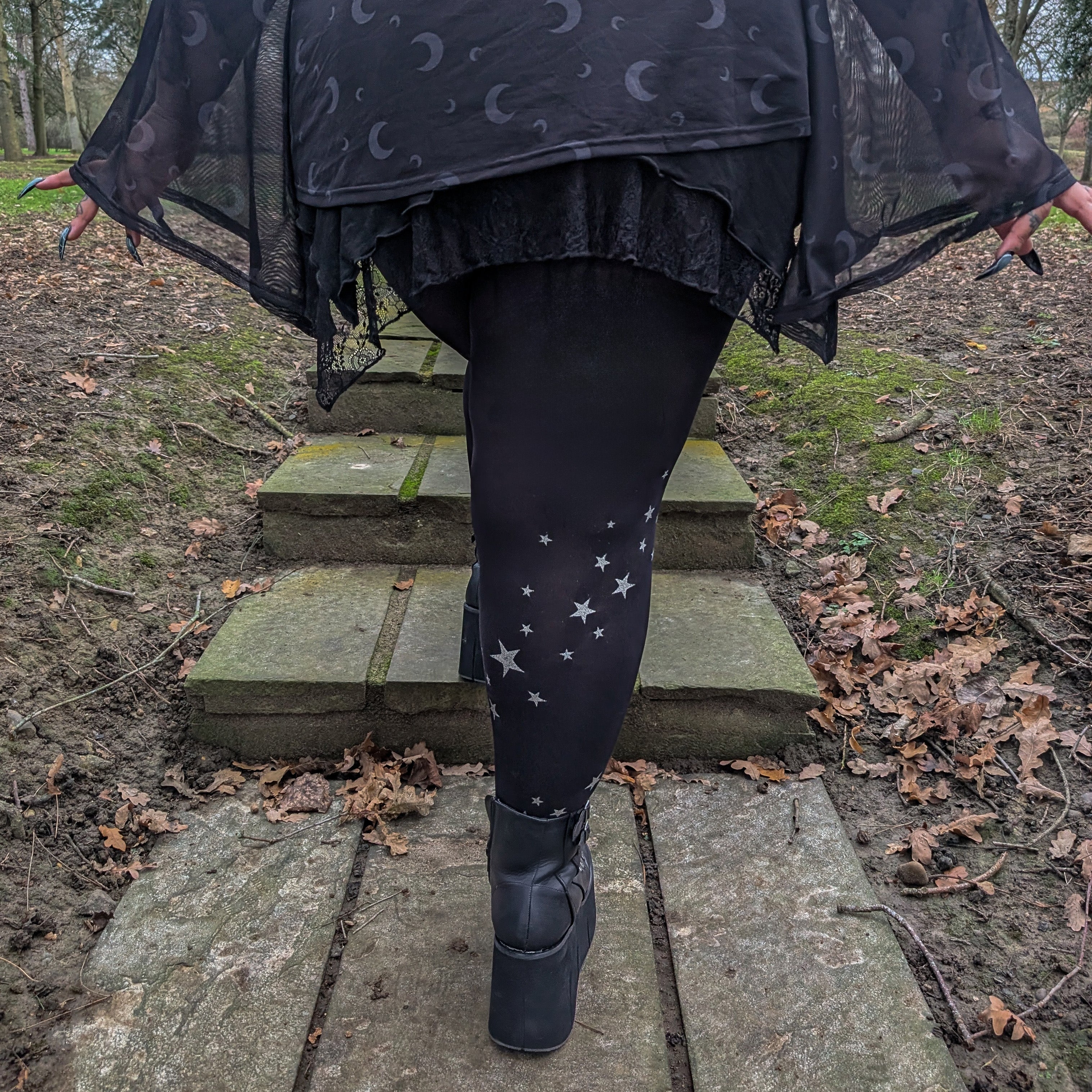 80 Denier Opaque Tights - Star Leg Wrap – Snag Australia