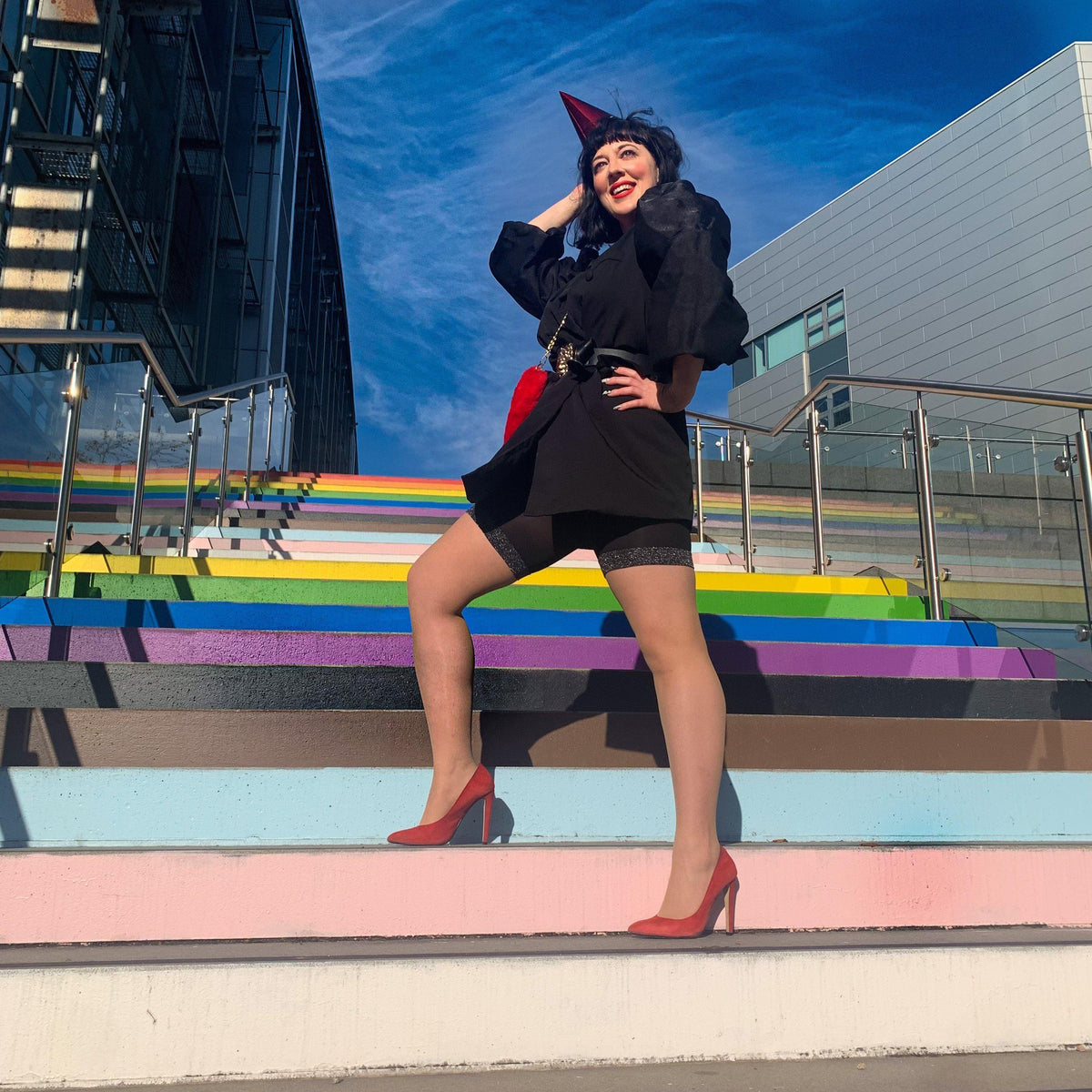 Black Lurex Chub Rub Shorts - Awesome Christmas Chub Rubs | Snag – Snag ...